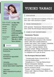 Yukiko Yanagi CV 2023 copy | DesignCap Resume Maker